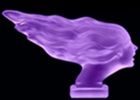 Alexandrite Glass Hood Ornaments – Color Change Art Deco | ArtDeco1930